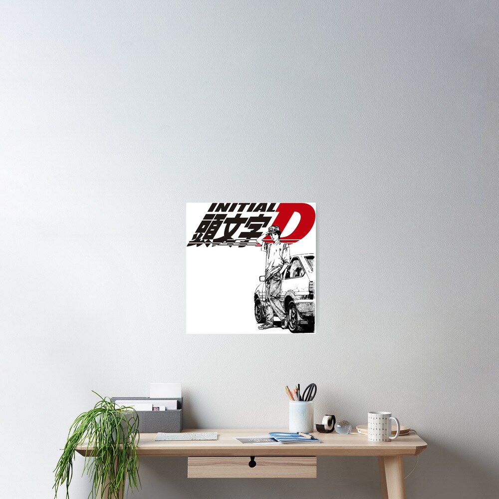 "Initial D" Poster by YipItsArt | Redbubble