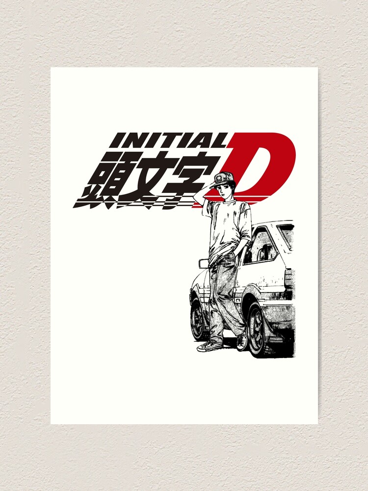 "Initial D" Art Print for Sale by YipItsArt | Redbubble