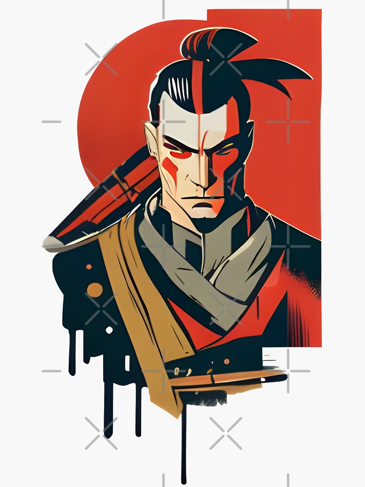 "Samurai Bushido: A Classic Ukiyo-e Style Japanese Warrior with a ...