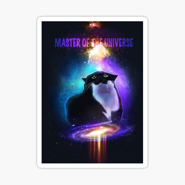 "Maxwell The Cat Master of the Universe" Sticker for Sale by loneos ...