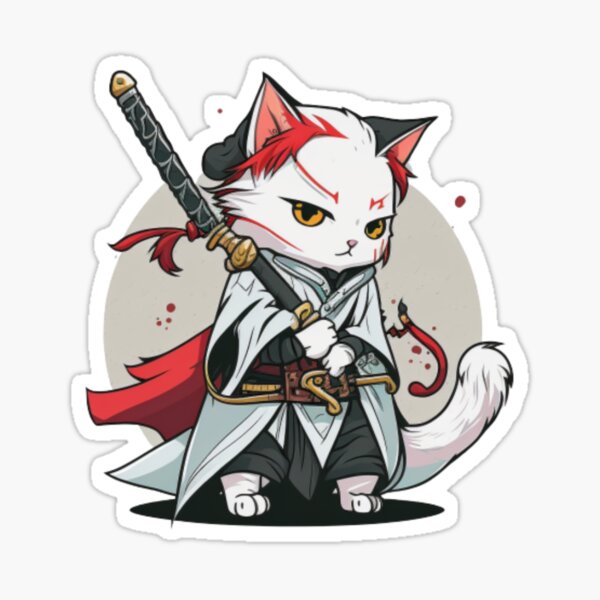 "demon slayer zenitsu agatsuma cat" Sticker for Sale by LFZshop | Redbubble
