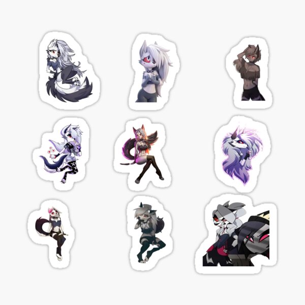 " Loona helluva boss loona stickers pack" Sticker for Sale by youssef ...