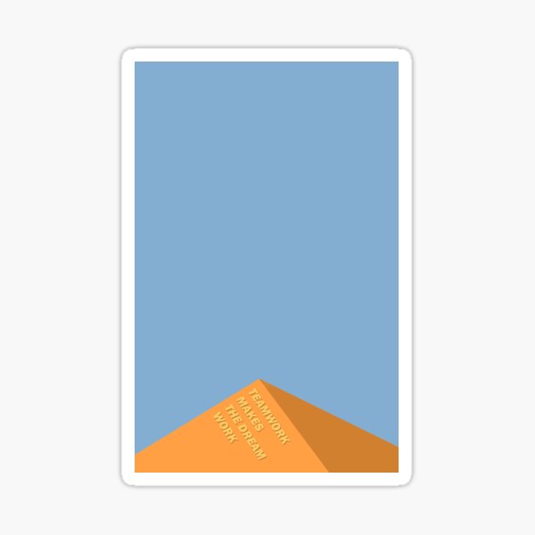 "BTS TEAMWORK MAKES THE DREAM WORK QUOTE" Sticker for Sale by ...