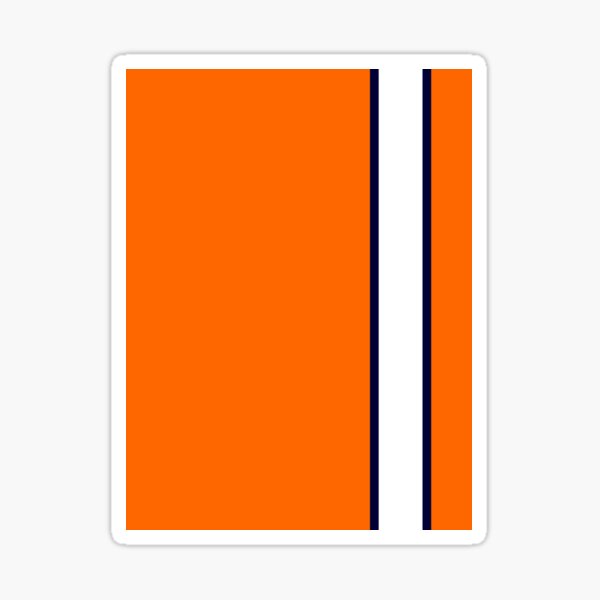 "Luton Town Retro Away 1977 -78 Orange and White Navy Bars" Sticker for ...