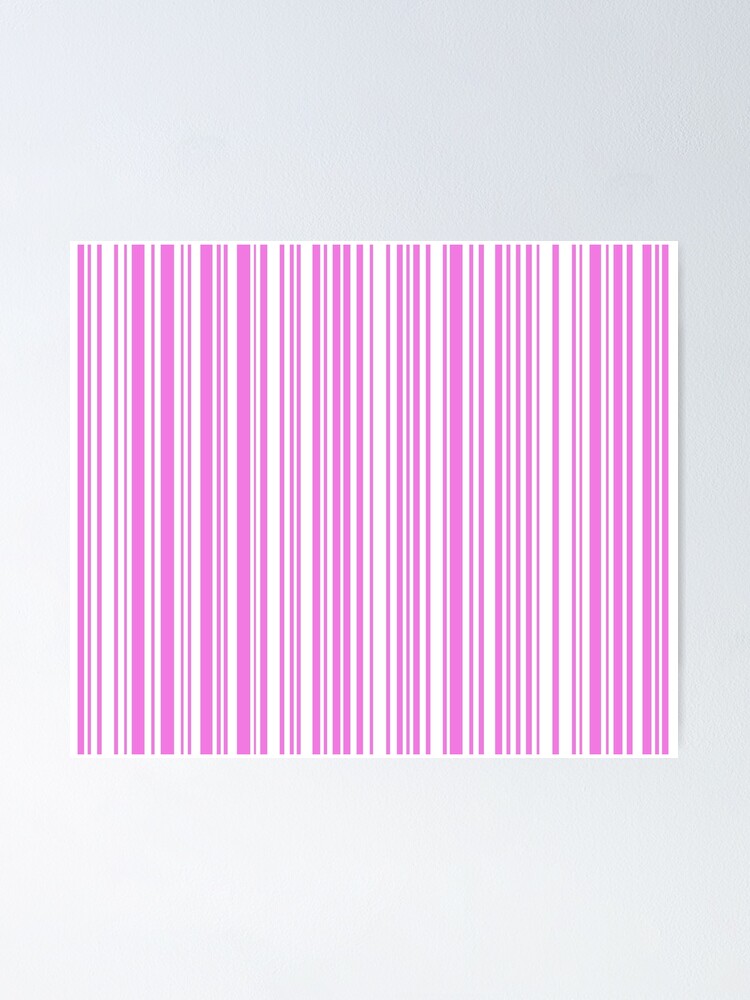 "Barcode Quooki Barcode Pink" Poster for Sale by Quooki | Redbubble
