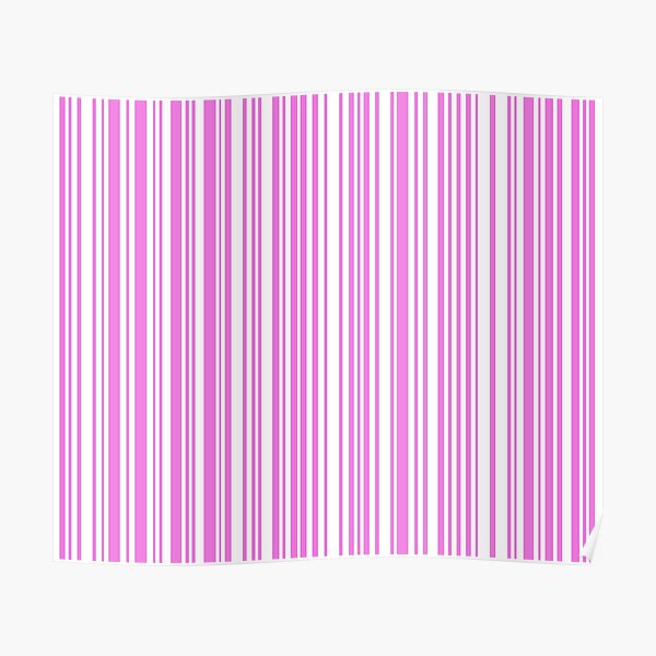 "Barcode Quooki Barcode Pink" Poster for Sale by Quooki | Redbubble
