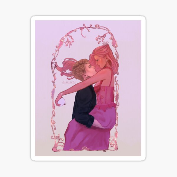 "Evangeline and Jacks" Sticker for Sale by artt-barb | Redbubble