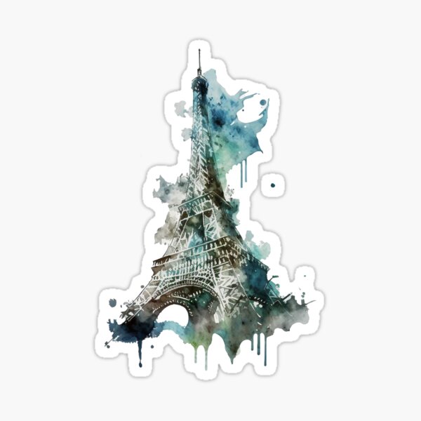 "Tour Eiffel" Sticker for Sale by Teerannosaurus | Redbubble