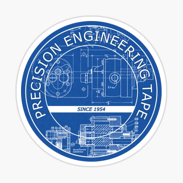 "Precision engineering tape" Sticker for Sale by DrFrankenstone | Redbubble