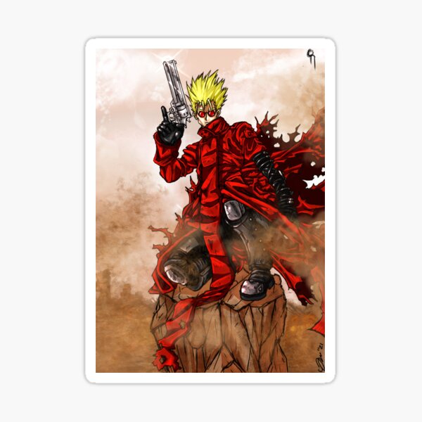 "Vash the Stampede High Quality Design" Sticker by Saidhalim | Redbubble