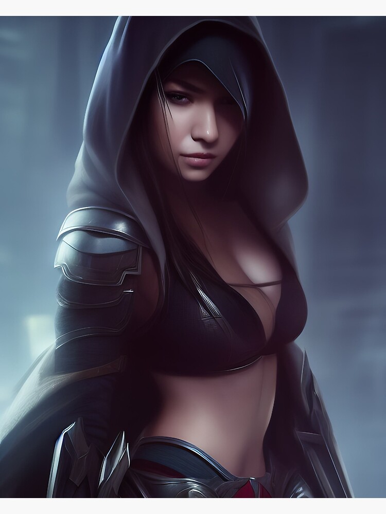 Beautiful cute Assassin girl Premium Matte Vertical Poster sold by Gregory Piatetsky-shapiro ...
