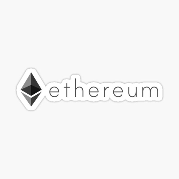 "Ethereum Cryptocurrency Logo" Sticker by goodspy | Redbubble
