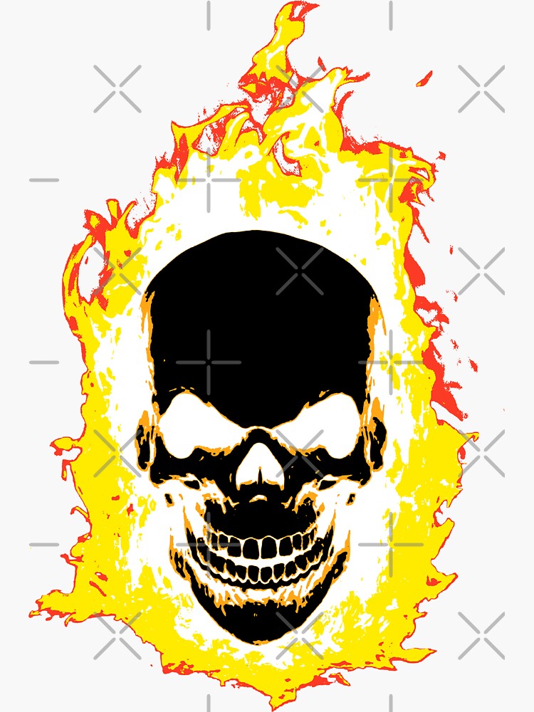 "BURNING MAN" Sticker for Sale by MINION-FACTORY | Redbubble