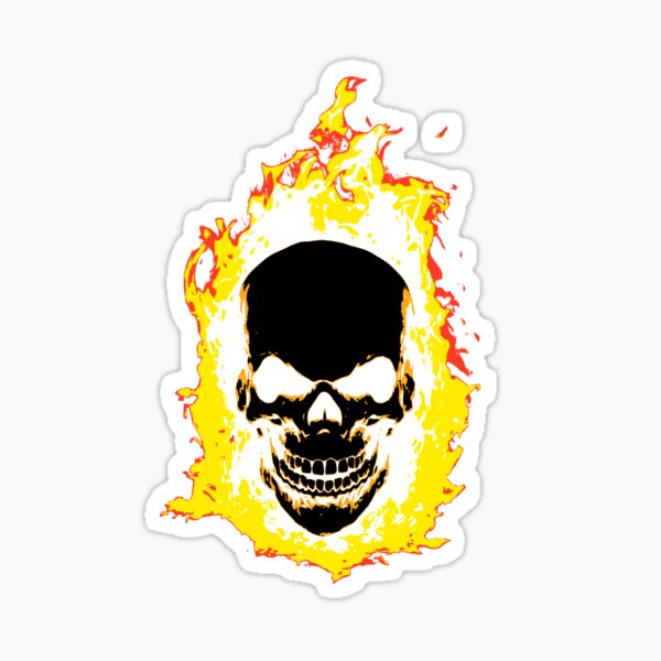 "BURNING MAN" Sticker for Sale by MINION-FACTORY | Redbubble