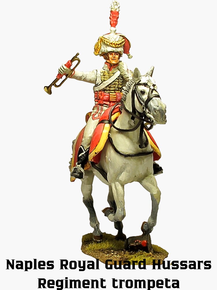 "Naples Royal Guard Hussars Regiment trumpet" Sticker for Sale by ...