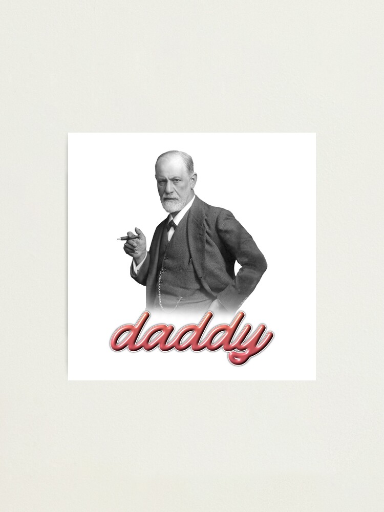 "Sigmund Freud daddy psyhology design" Photographic Print for Sale by ...