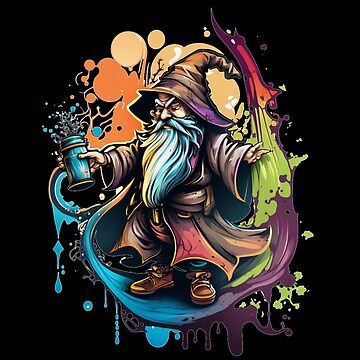 "Wizard Graffiti" Sticker for Sale by ArtUniverse10 | Redbubble