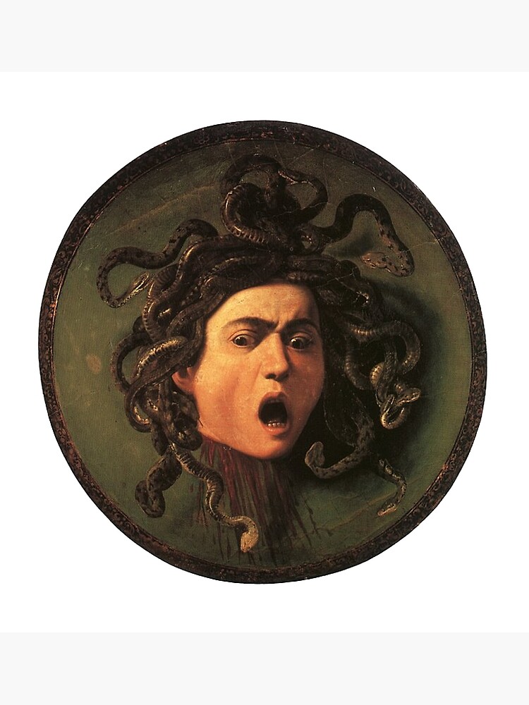 Poster « Méduse. Serpents venimeux à la place des cheveux. Michel-Ange ...
