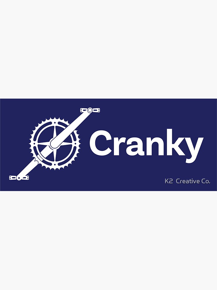 "Cranky Mountain Bike Sticker MTB" Sticker for Sale by kkiriluk | Redbubble