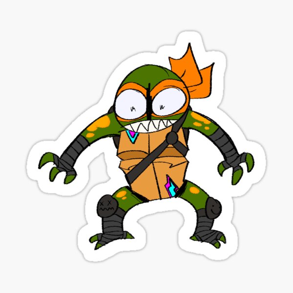 Rottmnt Feral Mikey Sticker For Sale By Illuwugirl Redbubble