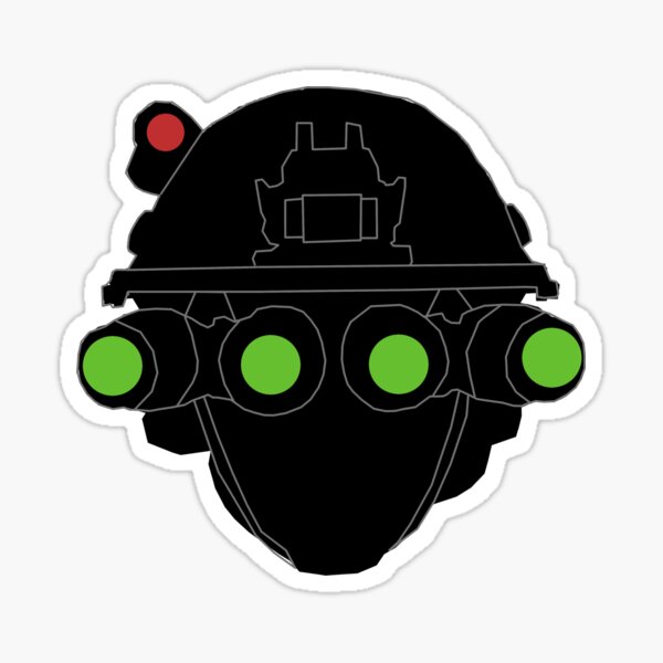 "Night Vision Goggles(NVG) Simple" Sticker for Sale by DesignsByGamers ...