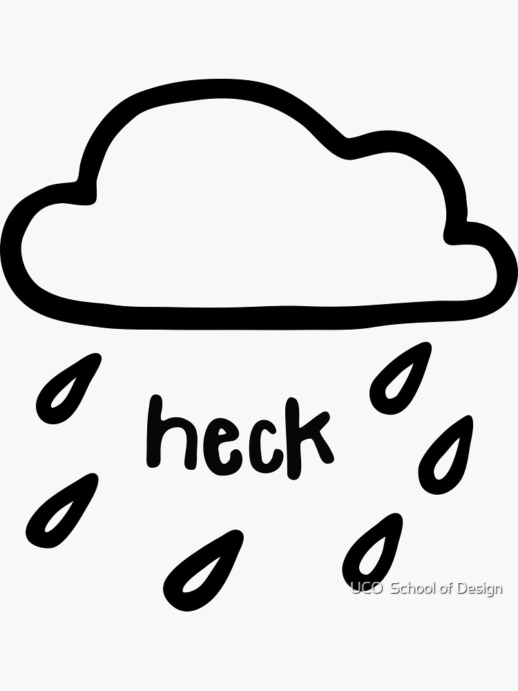 "Heck by Rachel Kear" Sticker for Sale by ucodesign | Redbubble