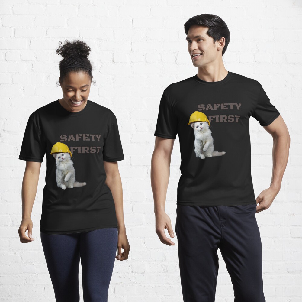 "Safety first cat" Sticker for Sale by PellSilversmith | Redbubble