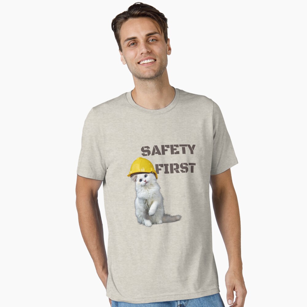 "Safety first cat" Sticker for Sale by PellSilversmith | Redbubble