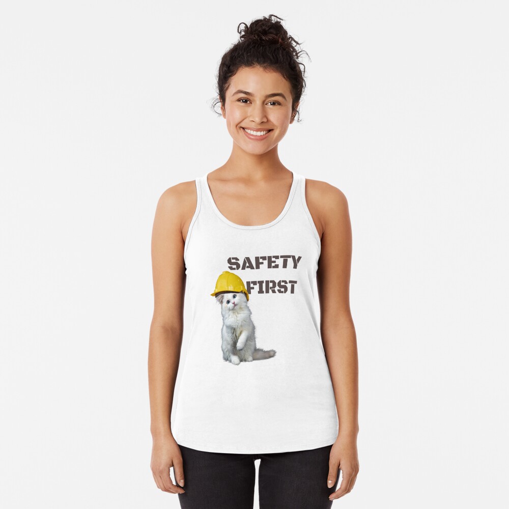 "Safety first cat" Sticker for Sale by PellSilversmith | Redbubble