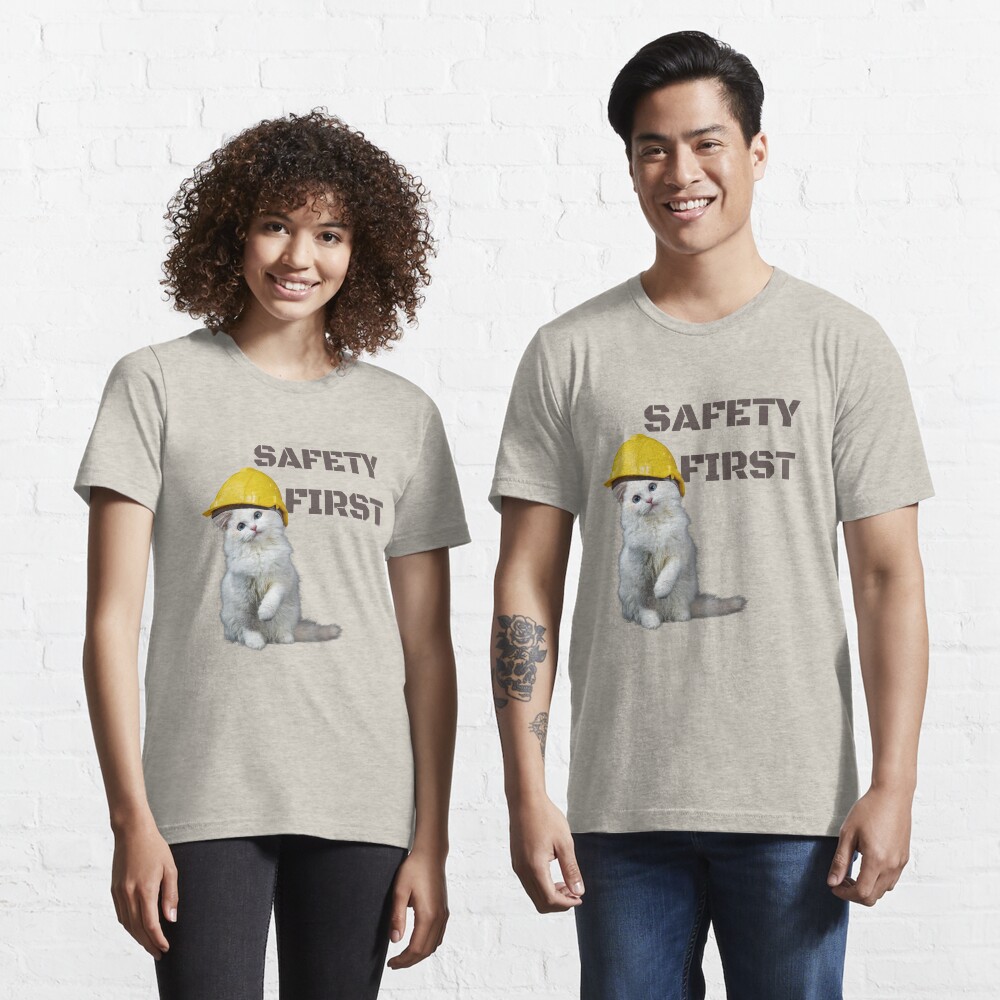 "Safety first cat" Sticker for Sale by PellSilversmith | Redbubble