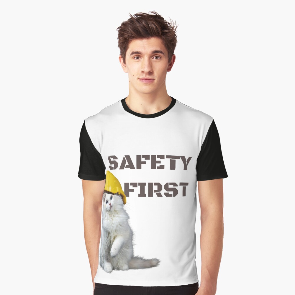 "Safety first cat" Sticker for Sale by PellSilversmith | Redbubble