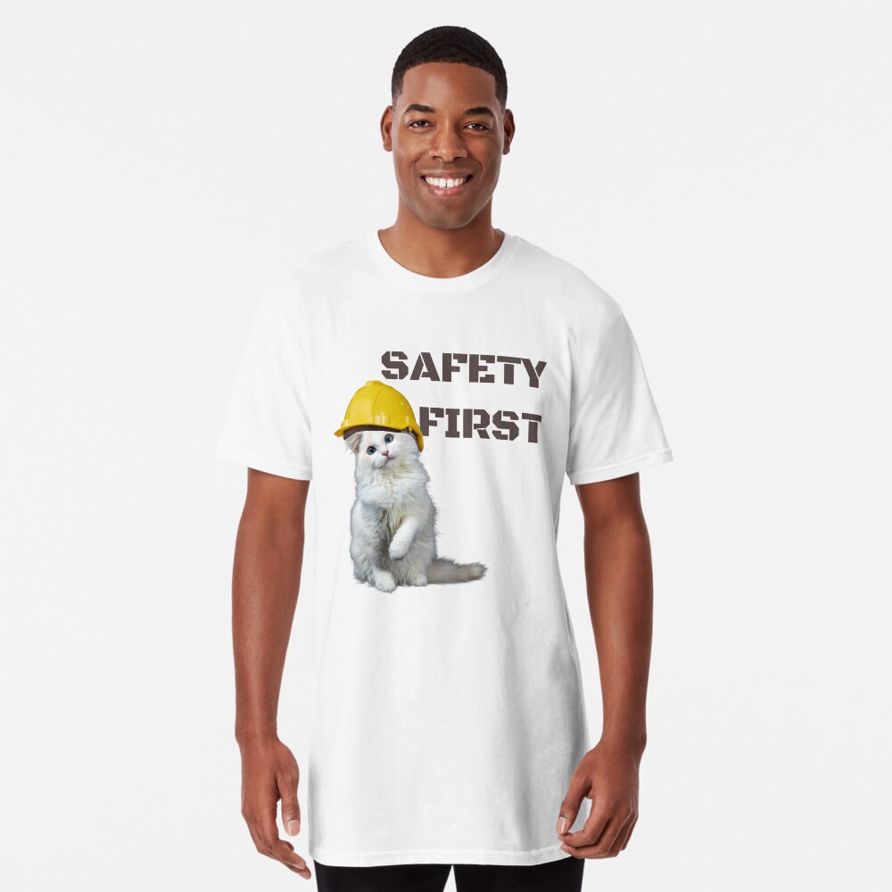 "Safety first cat" Sticker for Sale by PellSilversmith | Redbubble