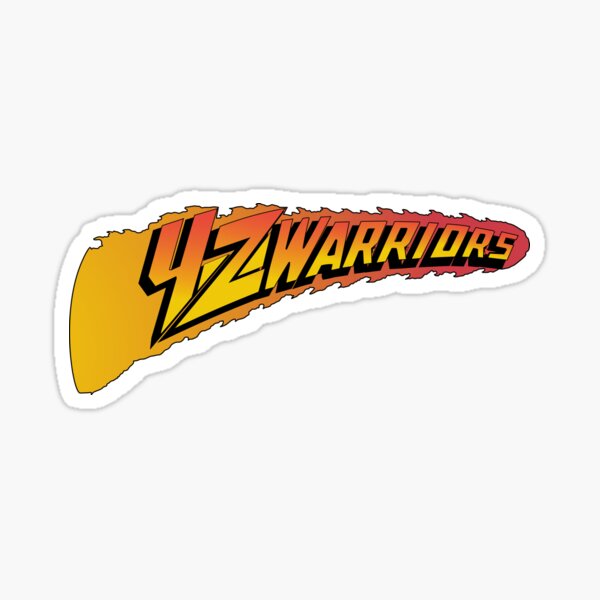 "YZ WARRIORS" Sticker by YZKDesign | Redbubble