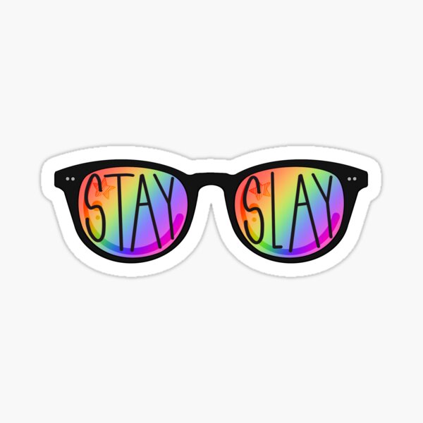 "Stay Slay Sticker" Sticker for Sale by PurplePalette | Redbubble