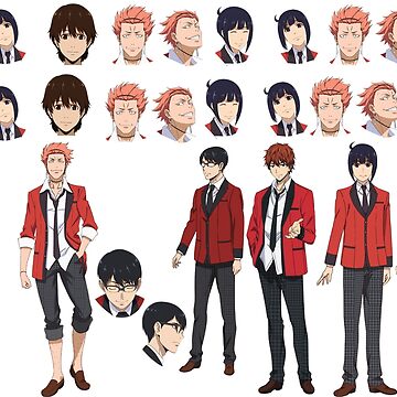 "Kakegurui Male Characters !" Sticker for Sale by Fire-Song | Redbubble