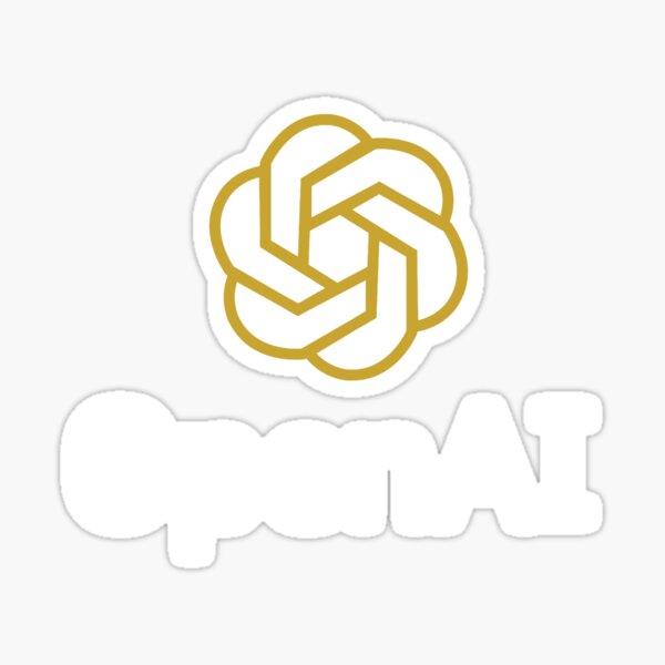 "OpenAI, chat gpt,chatgpt" Sticker for Sale by Okaya25 | Redbubble