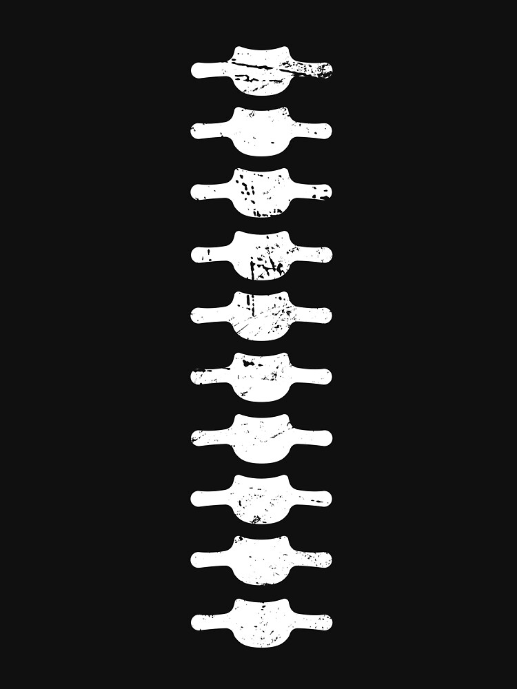 "Emo Spinal Cord Skeleton" T-shirt by ethandirks | Redbubble