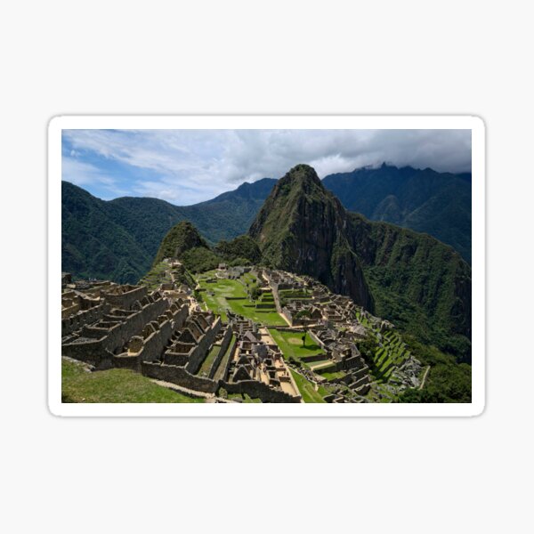 "Lost City of the Incas - Machu Picchu" Sticker for Sale by GVAZDesigns ...