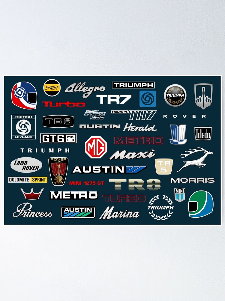 "British Motor Marques - BMC British Leyland Austin Rover" Poster for ...