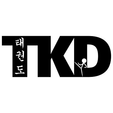 "Taekwondo Korean Symbols TKD" Sticker for Sale by spinningkick | Redbubble