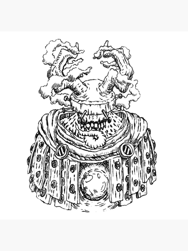 "Demon art evil shaman" Sticker for Sale by OioiDesigns | Redbubble