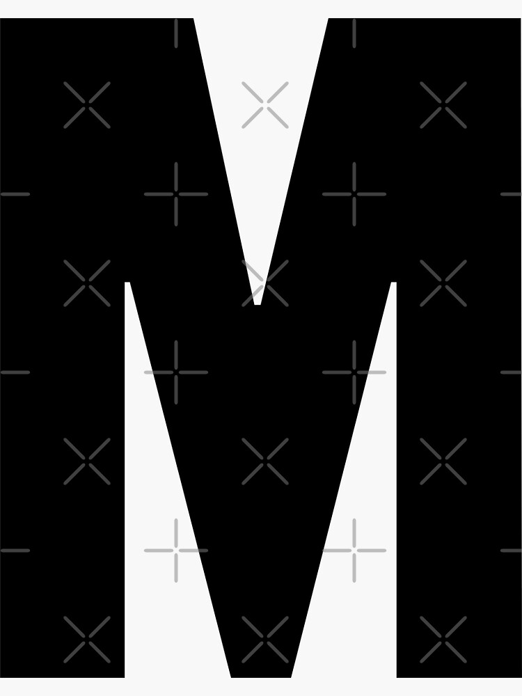 Monogram Letter M Template