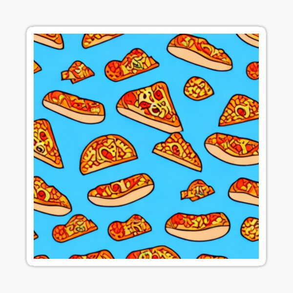 "Cheesy Delight - A Slice of Fun - Pepperoni Palooza" Sticker for Sale ...