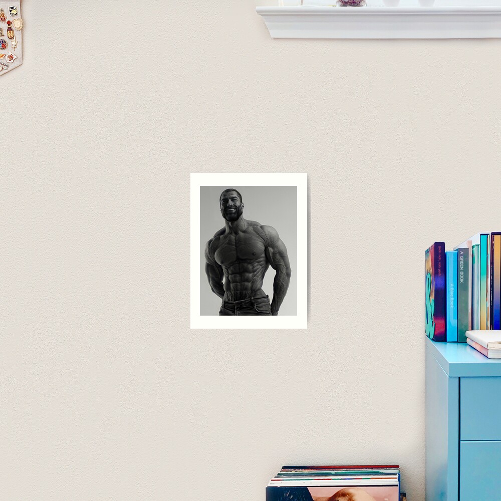 "Giga chad 2" Art Board Print by Bloc2 | Redbubble