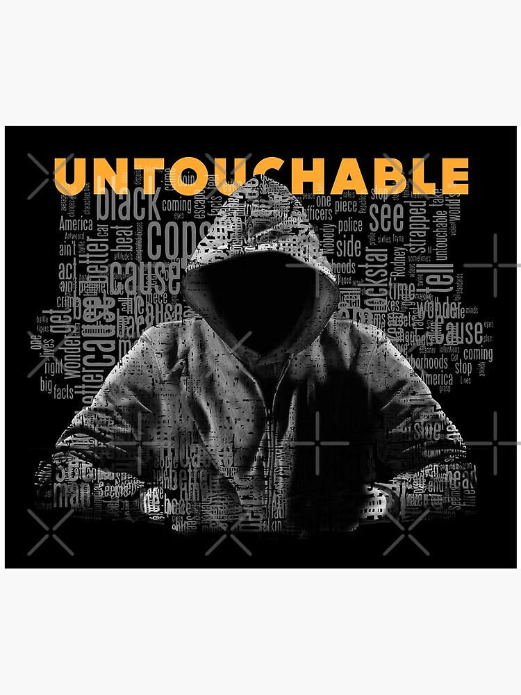 "Untouchable, T-Shirt, Eminem Revival Album, Word Cloud" Tapestry for ...