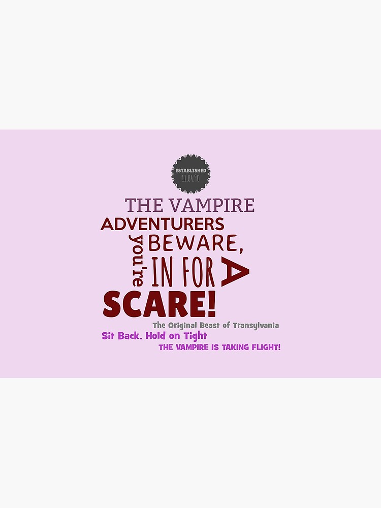 "The Vampire - Chessington" Zipper Pouch for Sale by coastersnaps ...