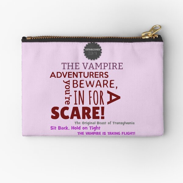 "The Vampire - Chessington" Zipper Pouch for Sale by coastersnaps ...