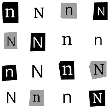 Pegatina for Sale con la obra «Conjunto de recortes de periódico letra ...