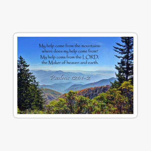 "Psalms 121 1-2" Sticker for Sale by venny | Redbubble