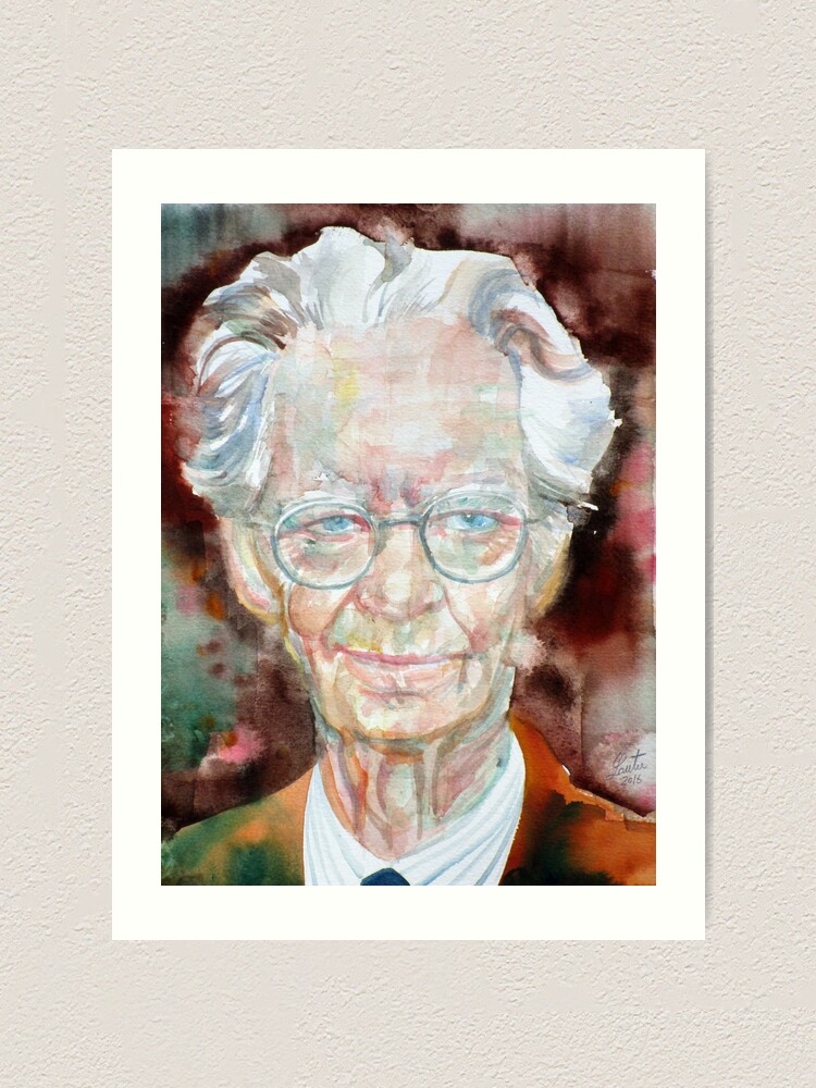 "B.F. Skinner - watercolor portrait" Art Print by lautir | Redbubble
